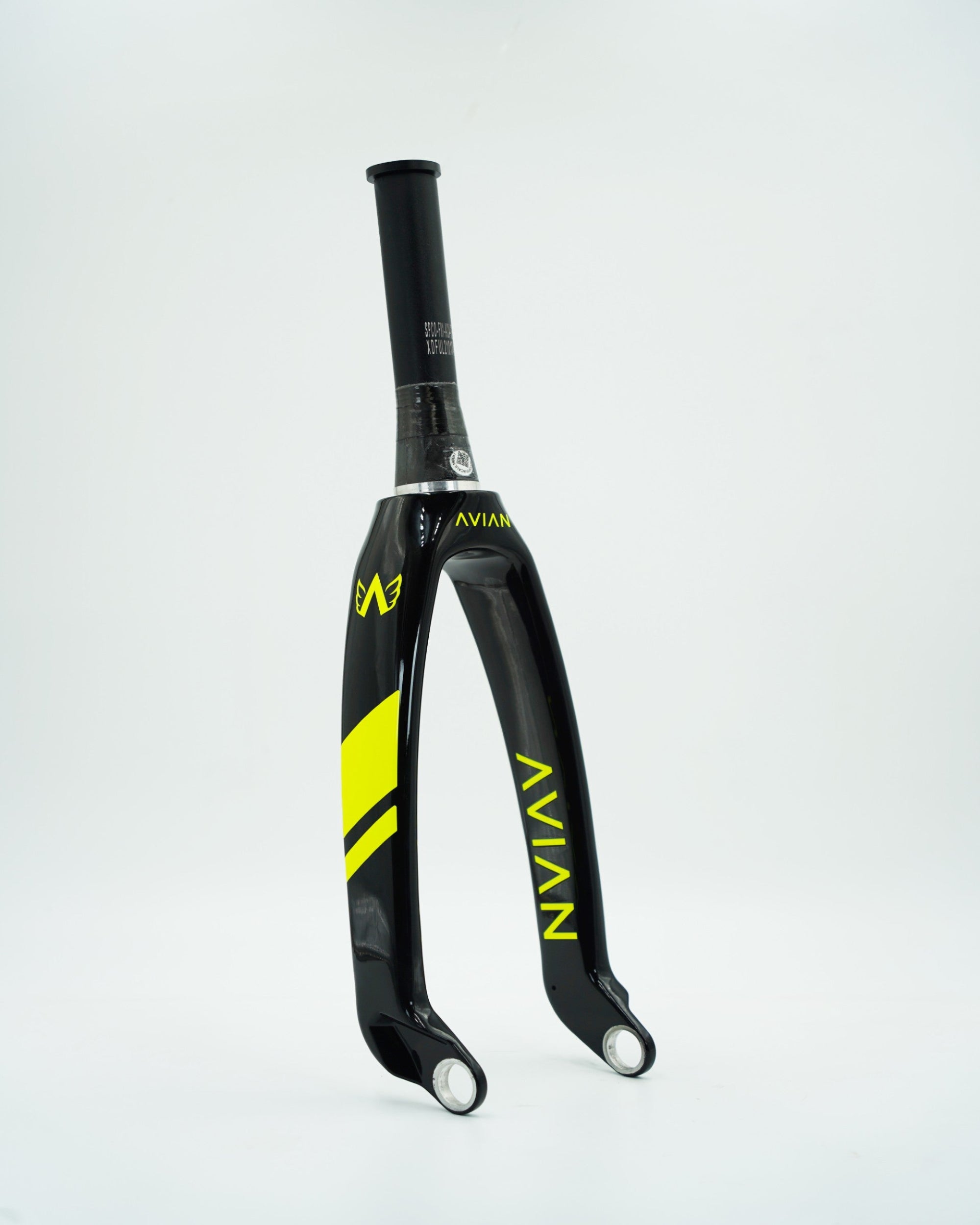 Avian Versus Tapered Carbon BMX Fork-20"x1 1/8-1.5"-Neon Yellow Evo ...