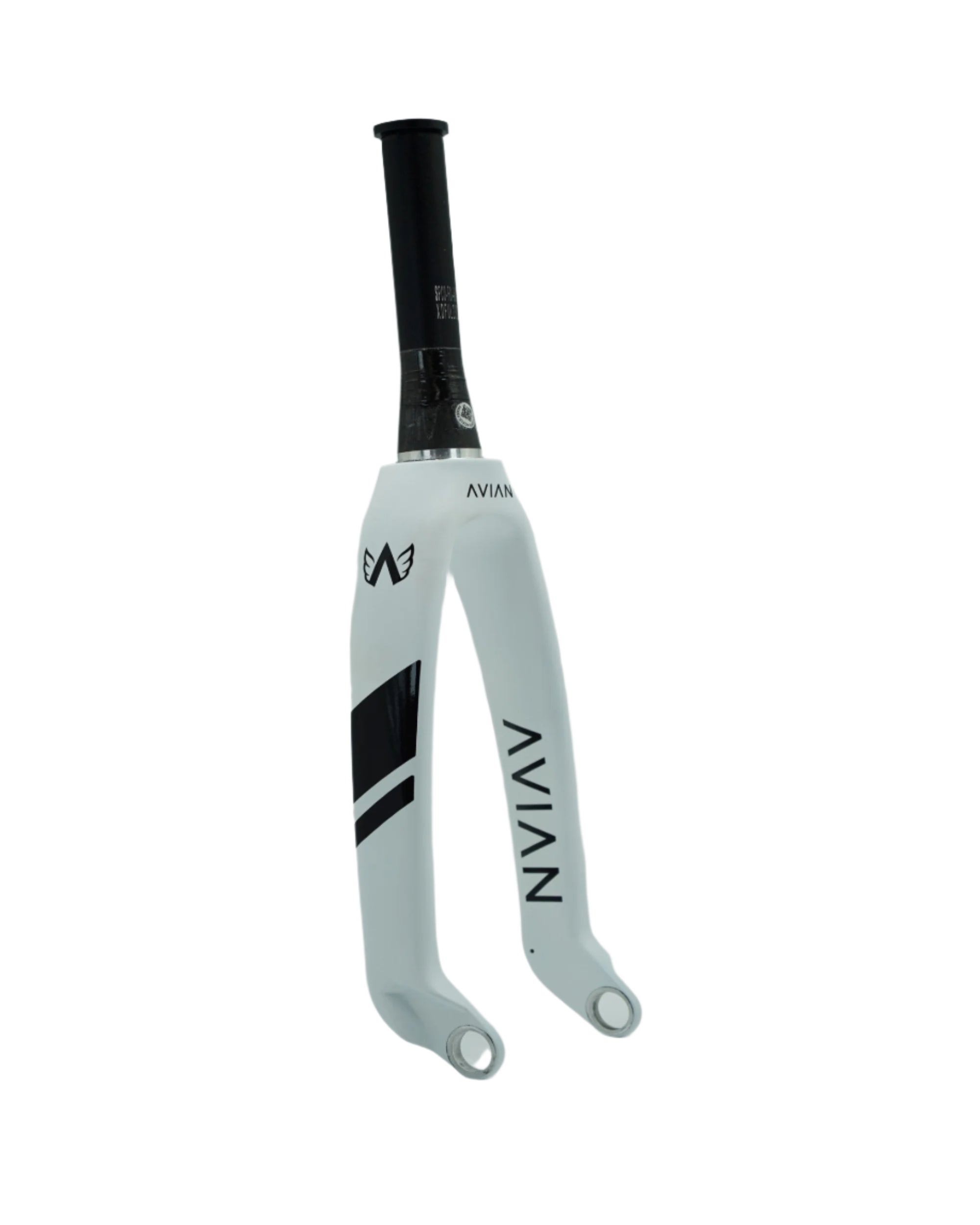 Avian Versus Tapered Carbon BMX Fork-20"x1 1/8-1.5"-Semi Gloss White E ...